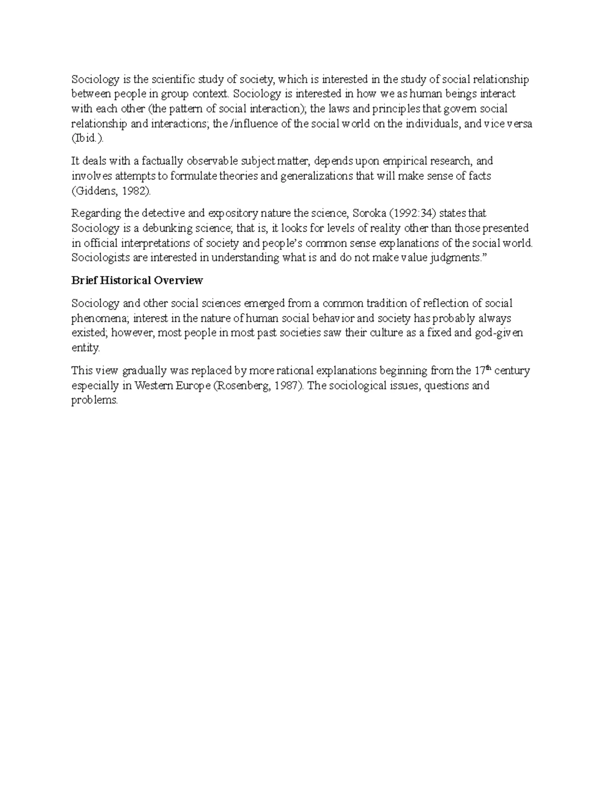 How had Enlightenment contributed to the emergence of Sociology - How ...