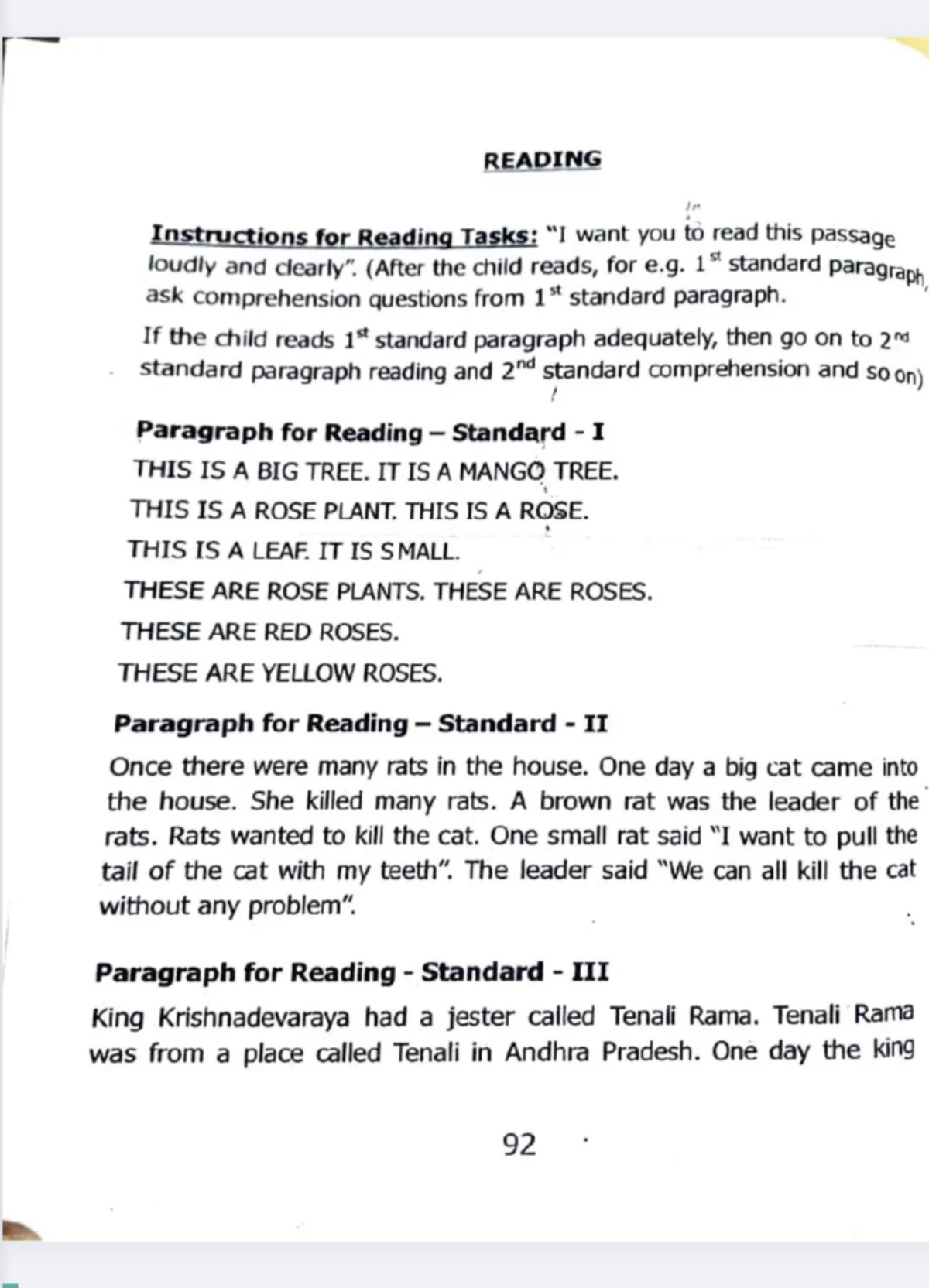 Nimhans SLD - LD Reading Comprehension Instructions & Assessment Guide - Studocu