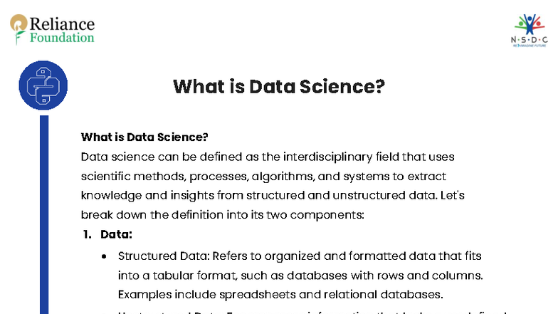 What is Data Science - data sci guide - What is Data Science? What is ...