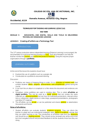 Module 1 - Lesson 2 (Understanding the Basic Concepts in ICT) - 1 st ...