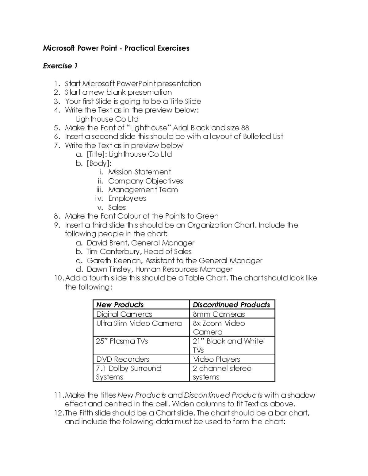 PowerPoint Practical Exercises - Nanopdf Overview and Tasks - Studocu