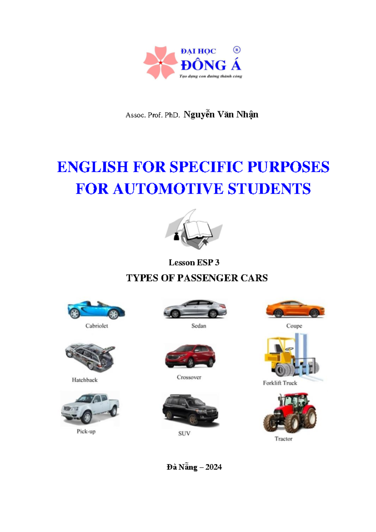 ESP3 Lesson: Classification of Passenger Cars for Automotive Students ...