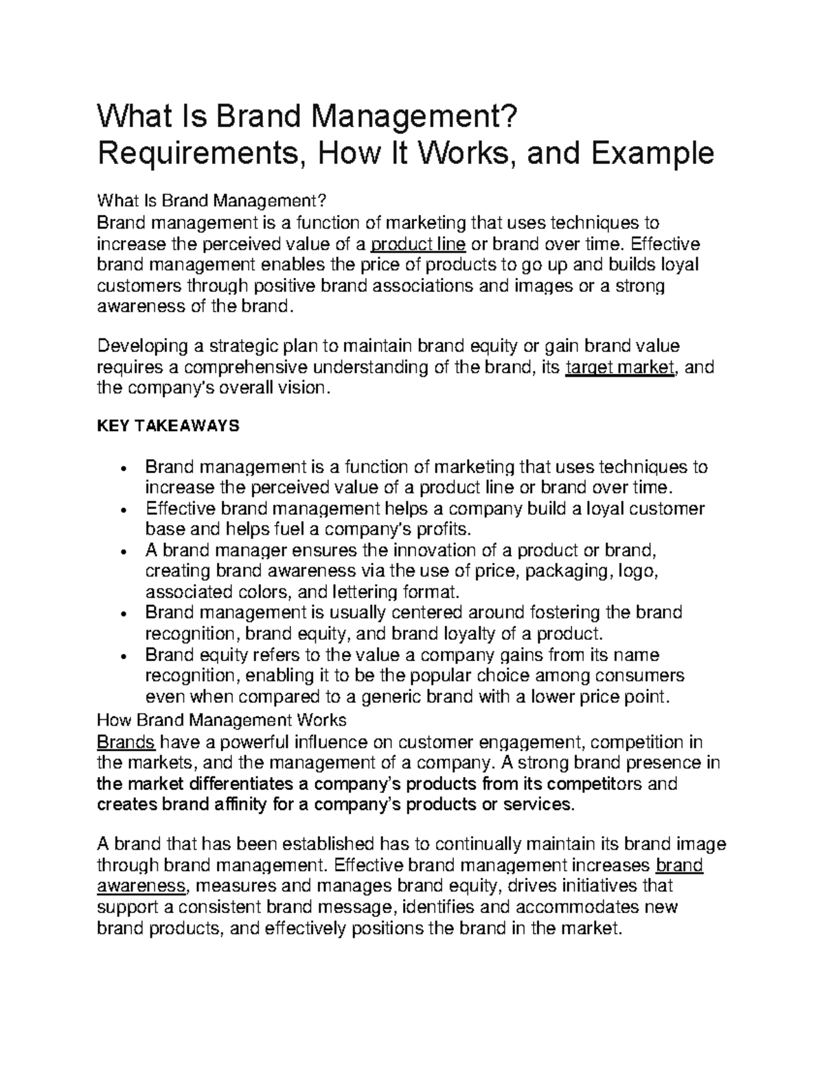 What Is Brand Management - What Is Brand Management? Requirements, How ...