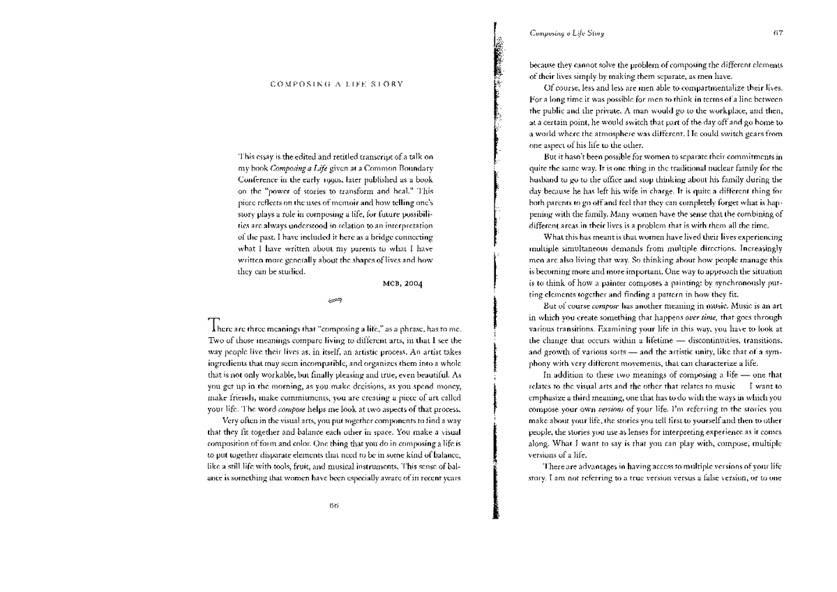 01-Bateson(2004 ) Composing a Life Story - Composing a Life Story 67 ...