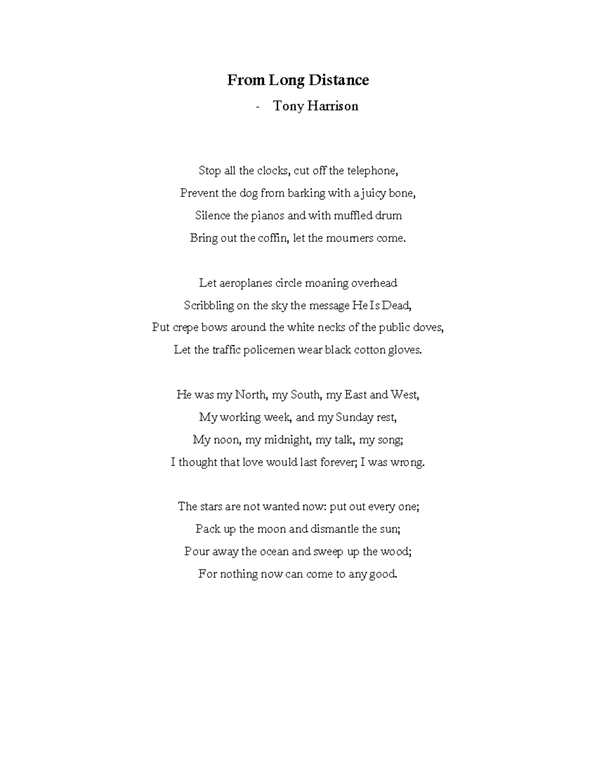 ENG LIT 15 Poem Compilation: Key Themes and Analysis - Studocu