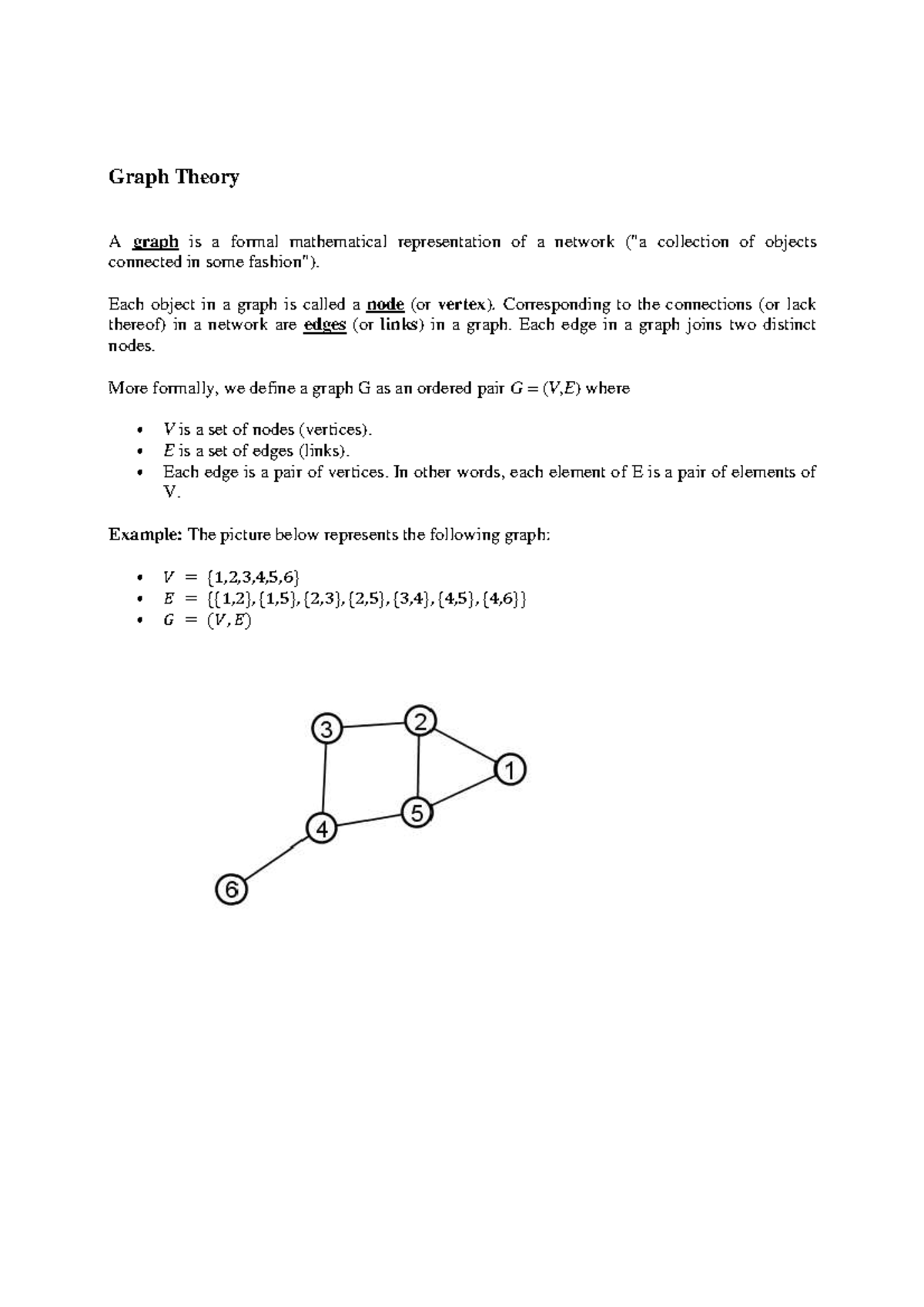 Graph Theory - Key Concepts and Examples - Studocu