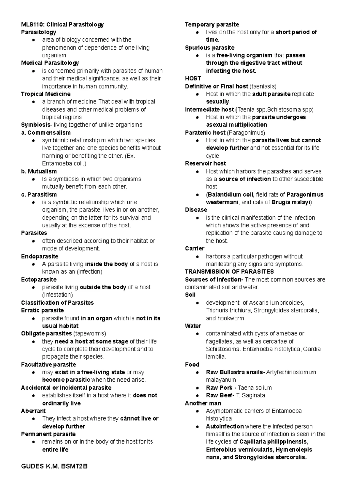 Parasitology 4: Amoeba Charts Summary and Key Differences - Studocu