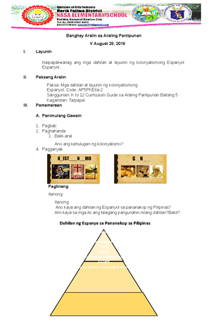 Lesson Plan Ko Sa PAnitikan - Republic of the Philippines Department of ...