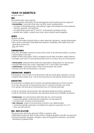 Year 10 Science - Grade: 10 - Secondary School - Studocu