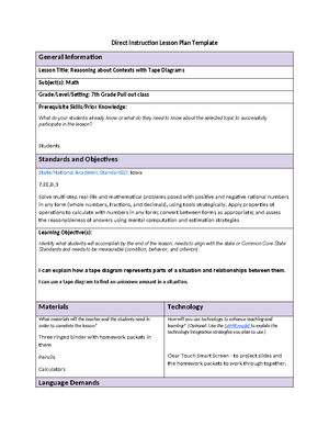 Blank Lesson Plam Template - Direct Instruction Lesson Plan Template ...