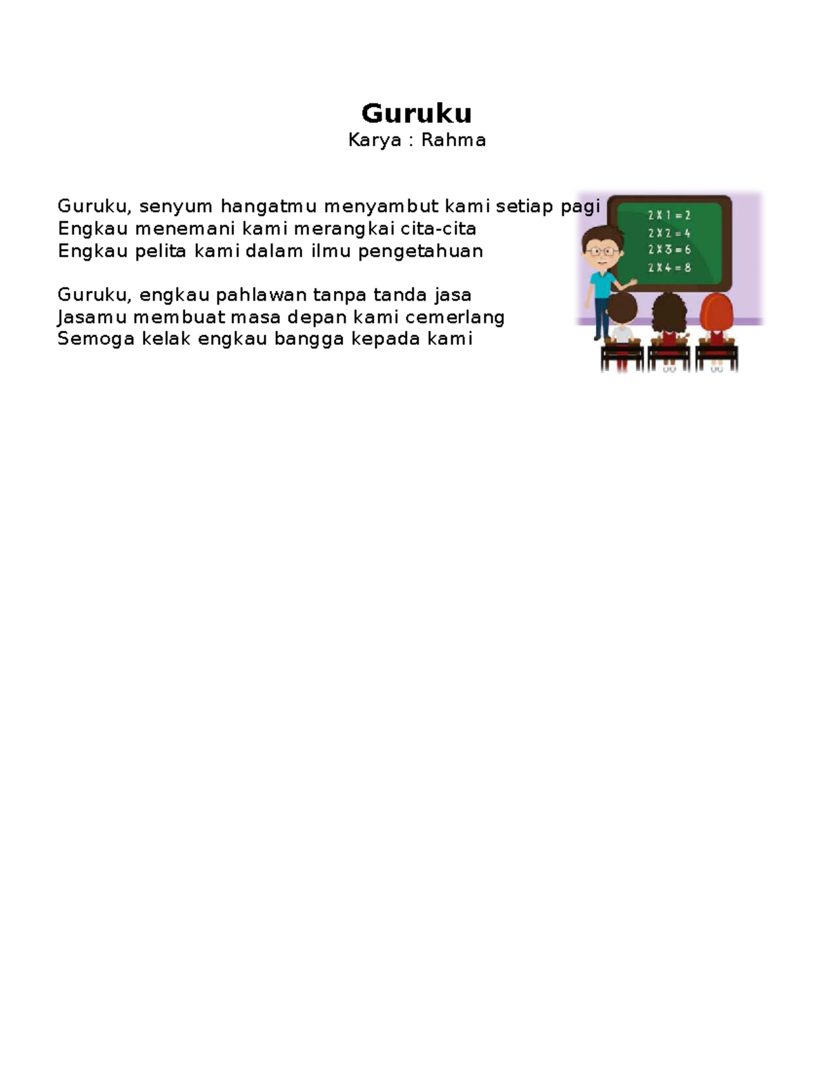 Puisi - Guruku - ............................................. - IPA ...