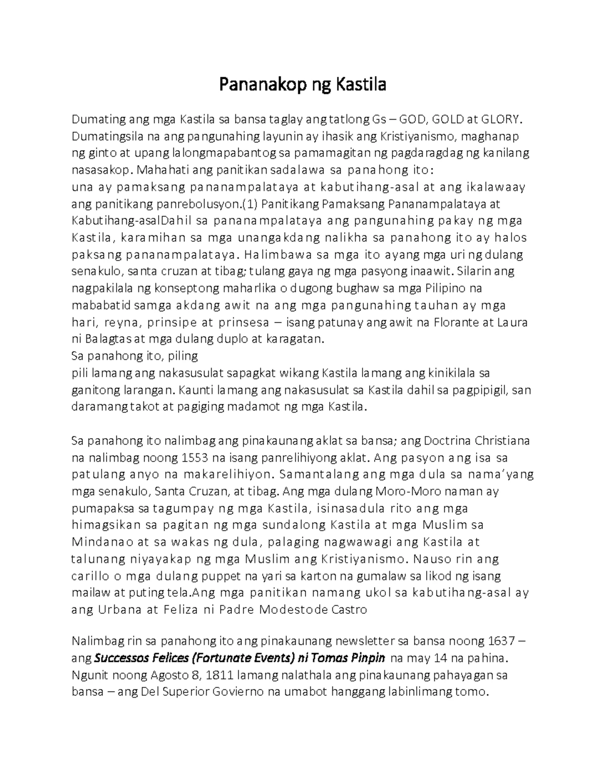 History of Cavite: From Pre-Colonial to Spanish Colonization - Studocu