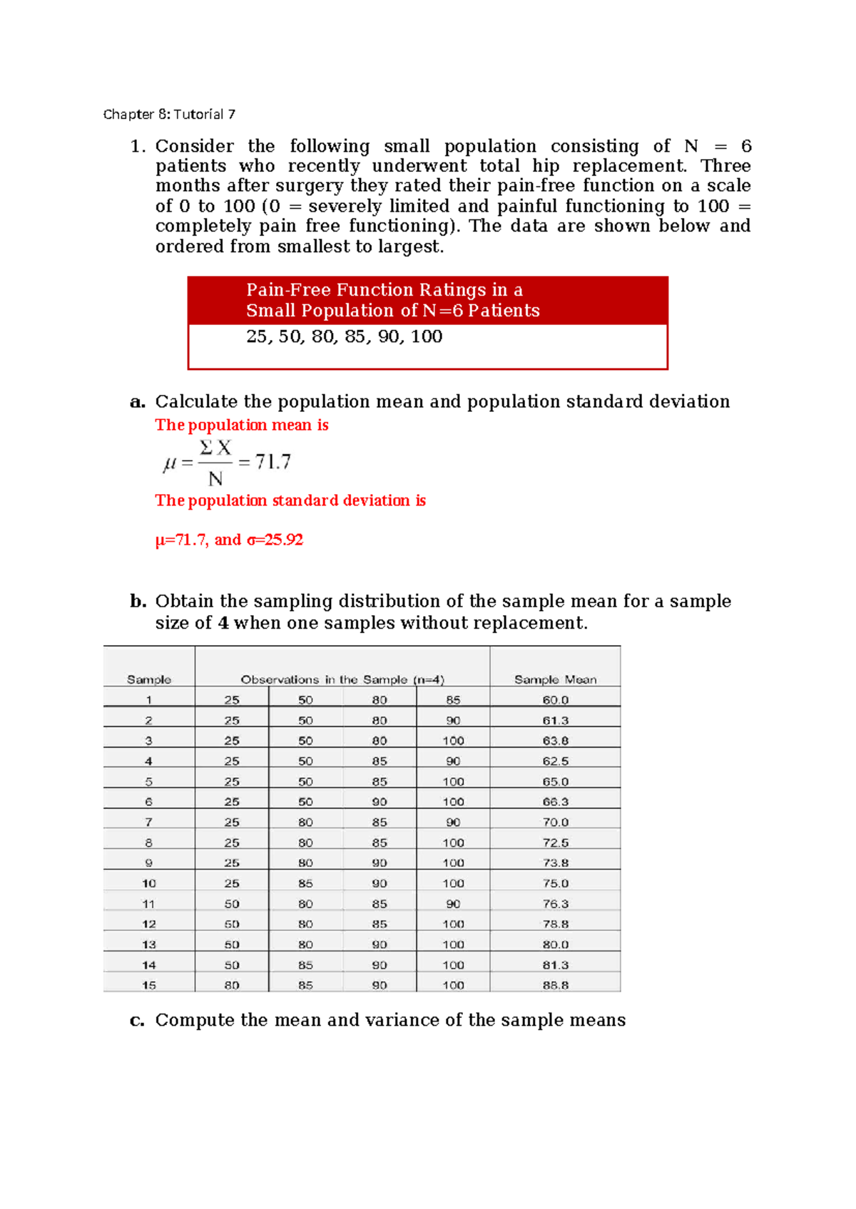 Chapter 8: Tutorial 7 - Analyzing Patient Function Ratings and ...