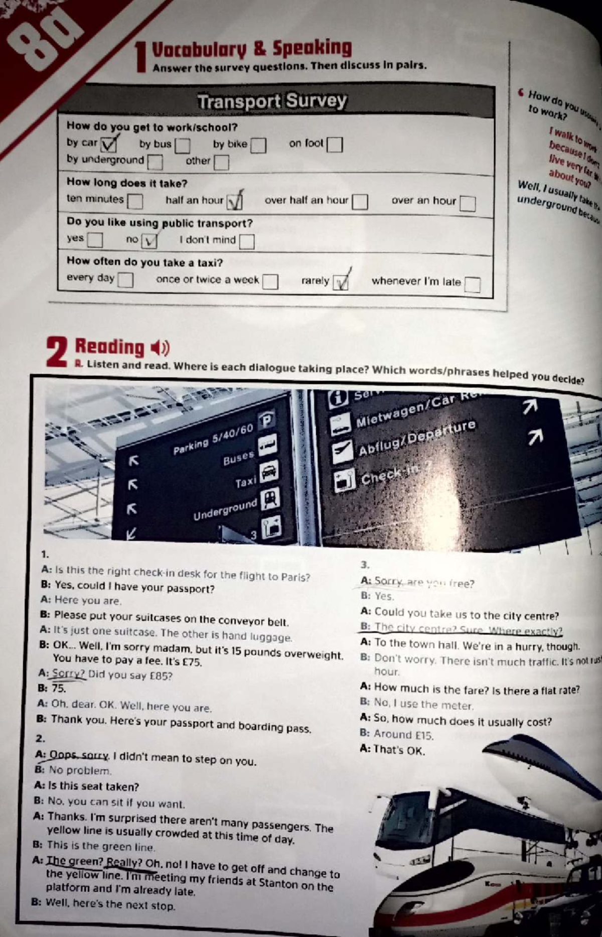 Unit 8 Vocabulary and Speaking Practice: Transport and Environment ...
