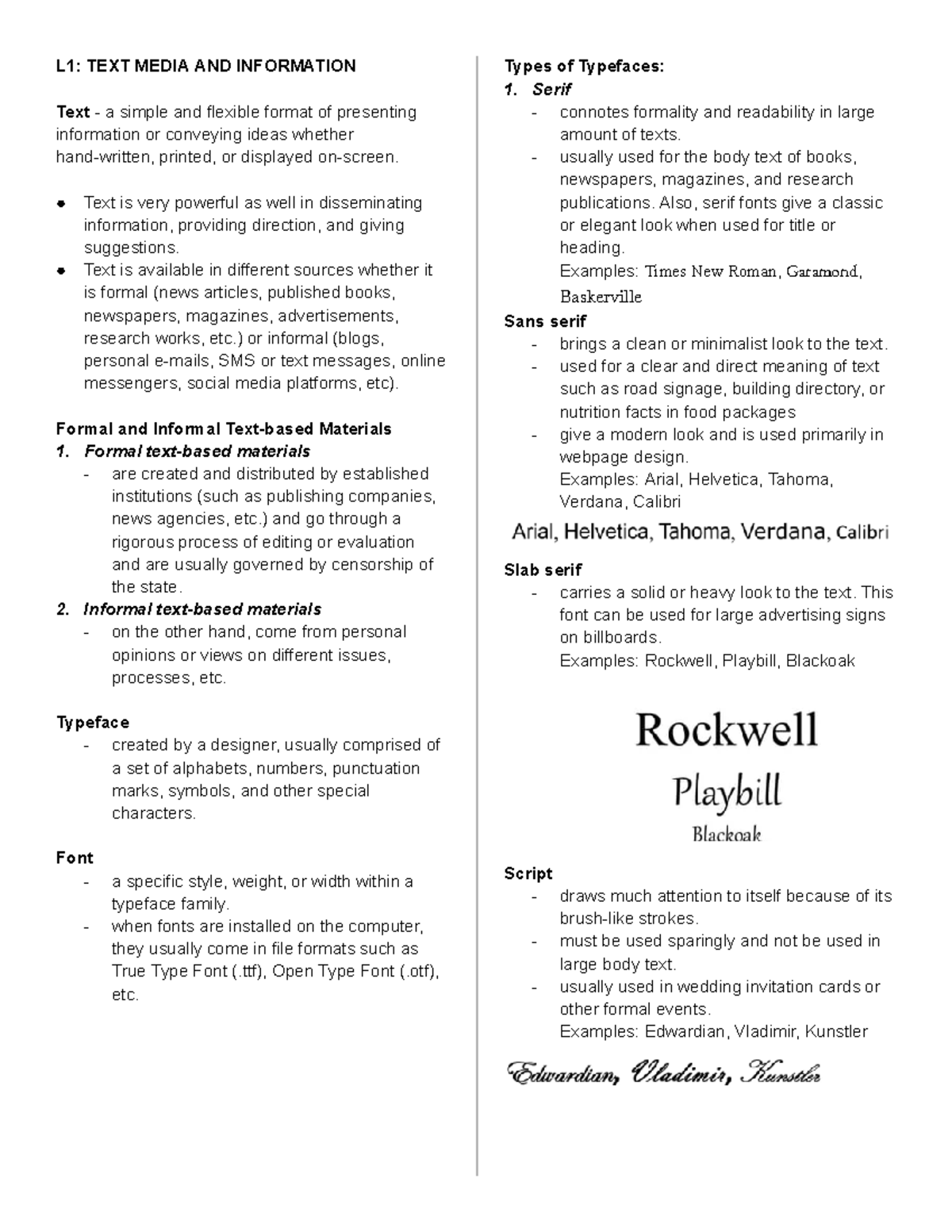Media and Information Literacy (MIL) Lecture Notes - Studocu