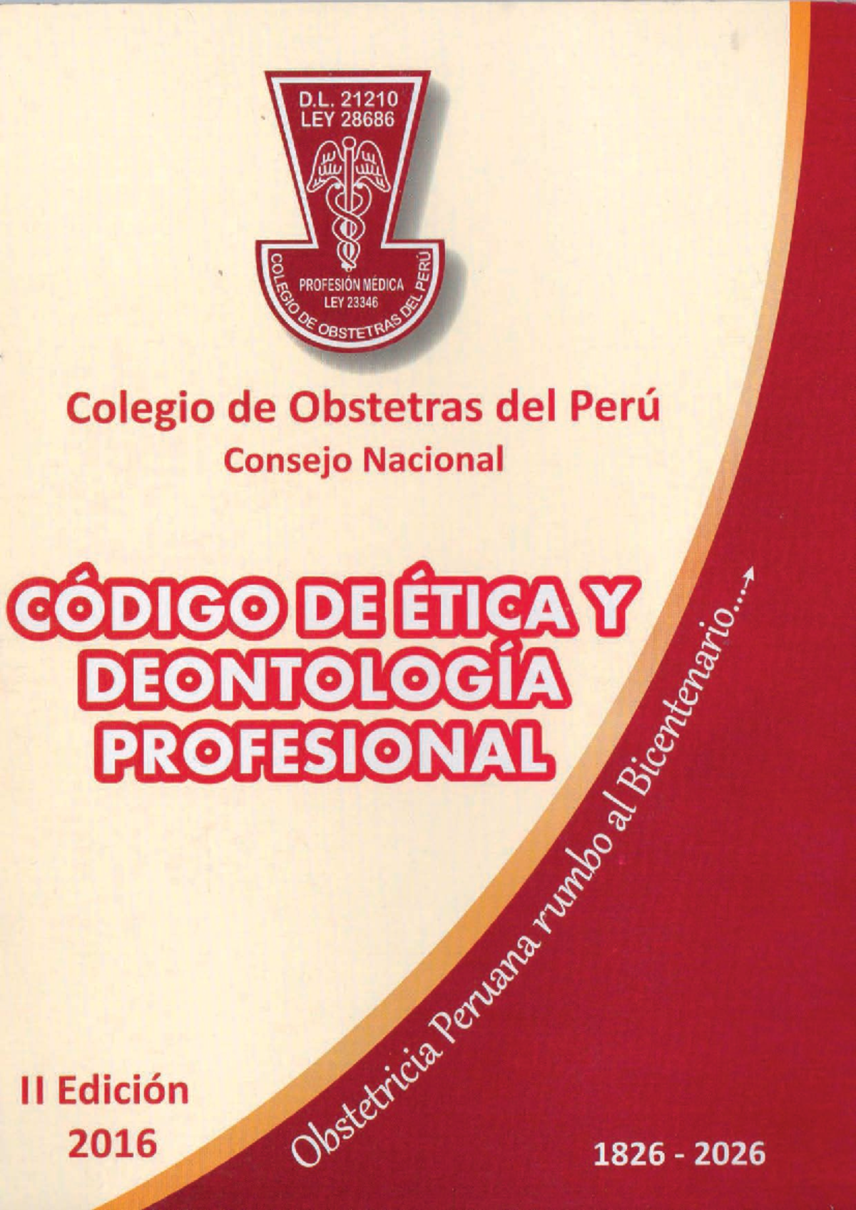 Código de Ética y Deontología Profesional del Colegio de Obstetras COP ...