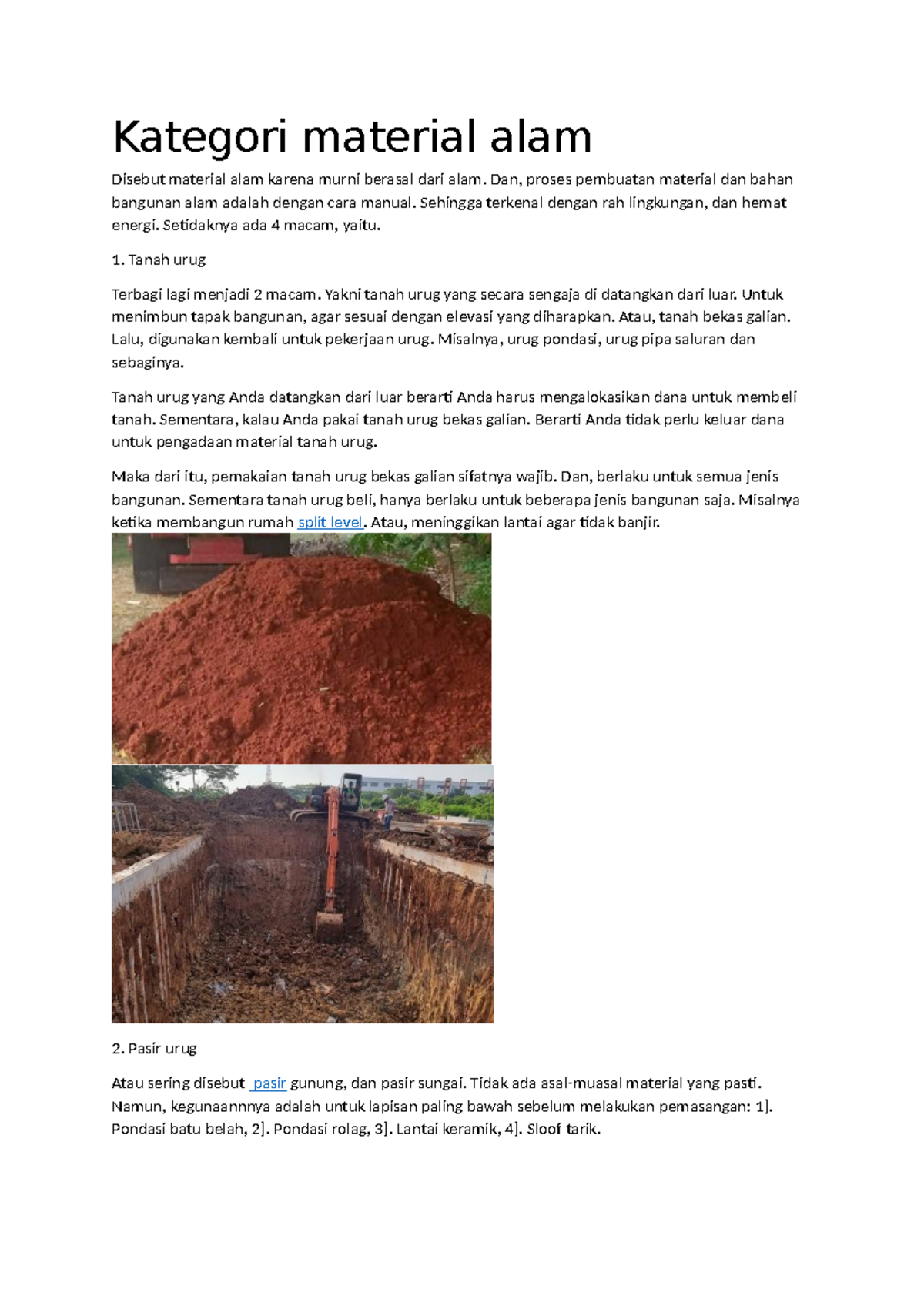 Kategori Material Alam dalam Konstruksi Bangunan: Jenis dan Fungsi ...