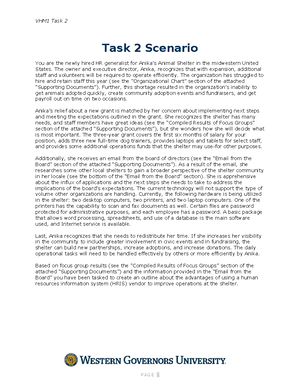 WGU HRM Capstone D360 Task 1: Analyzing Cultural Values & Recruitment Issues - Studocu