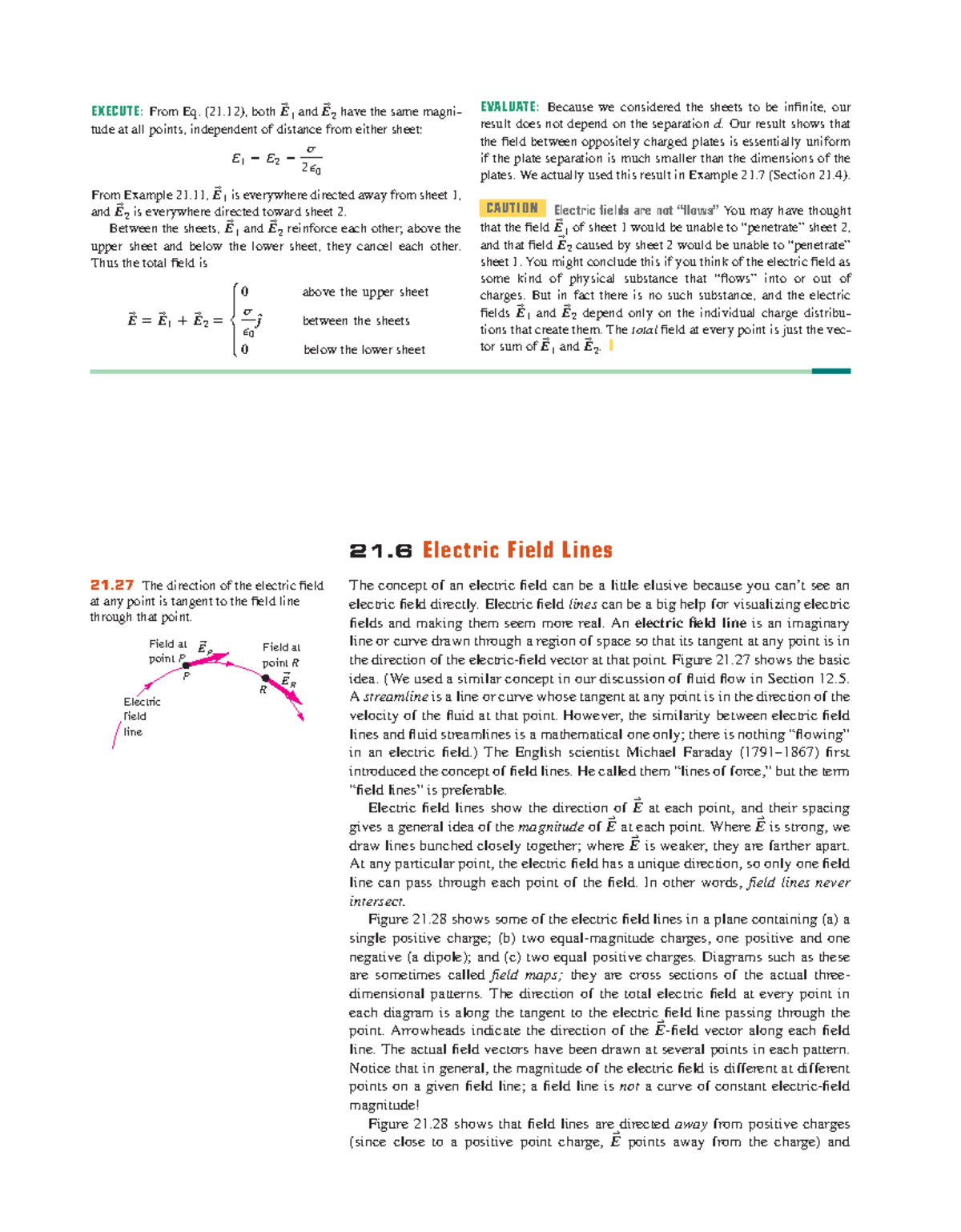 Electric Field Lines: Visualization and Properties (Chapter 21) - Studocu