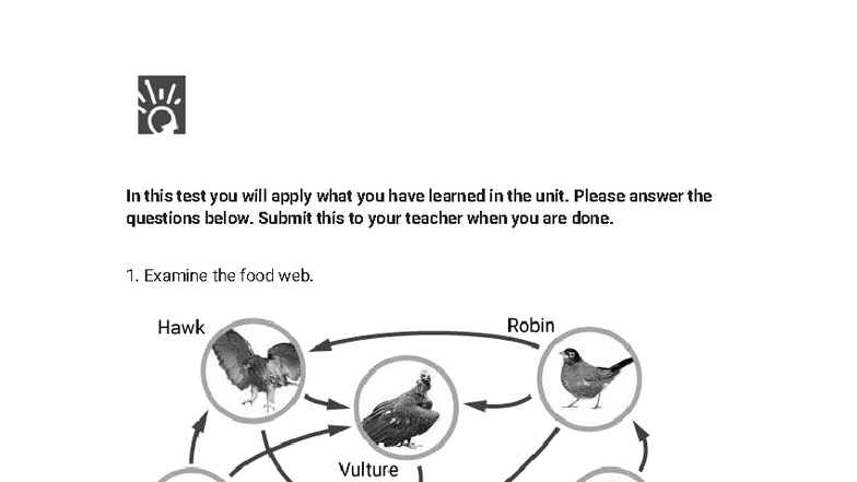 3.3.3 Test (TST) - Ecosystems: Understanding Trophic Levels and ...