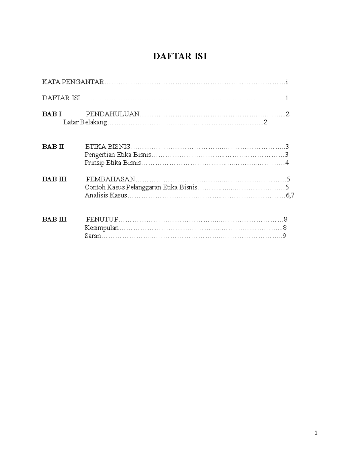 Makalah Kelompok 4 etika bisnis - DAFTAR - Studocu