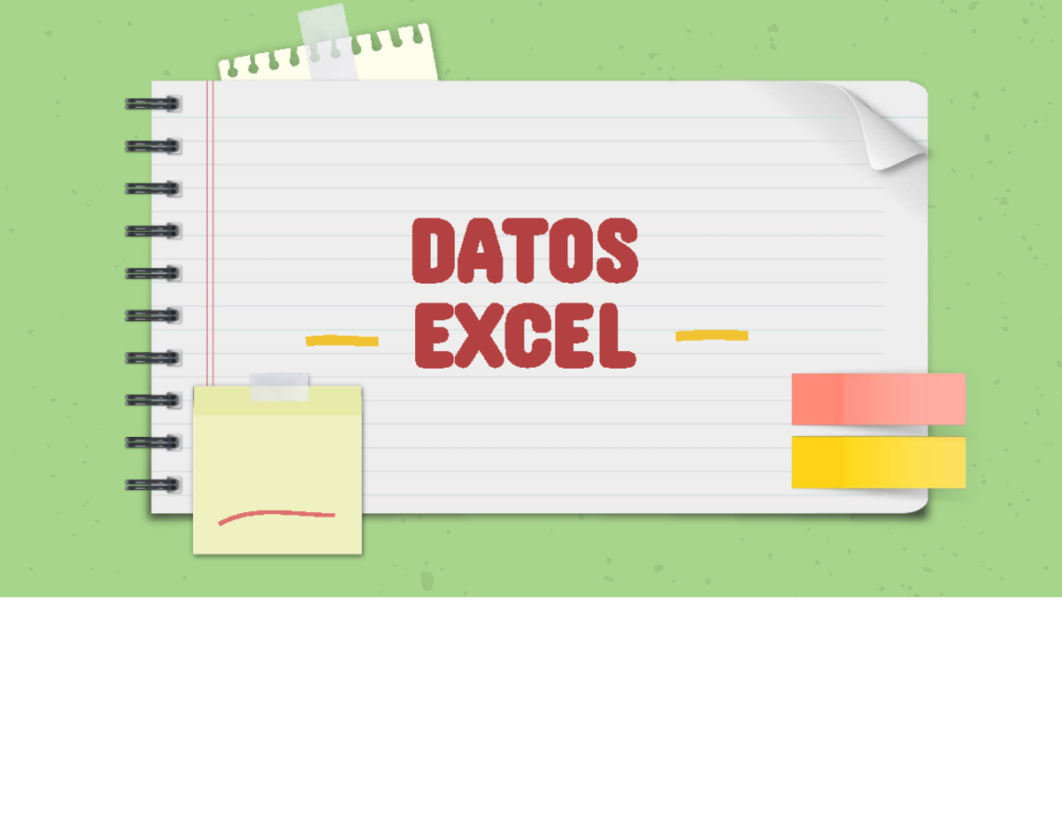 DATOS EXCEL A PERSONALIZAR: BUSCAR, REEMPLAZAR Y MÁS - Studocu