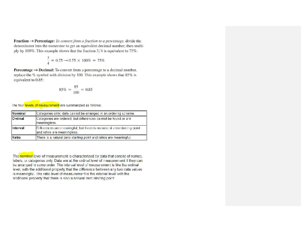 MATH 101: Understanding Fraction to Percentage Conversion & Measurement ...