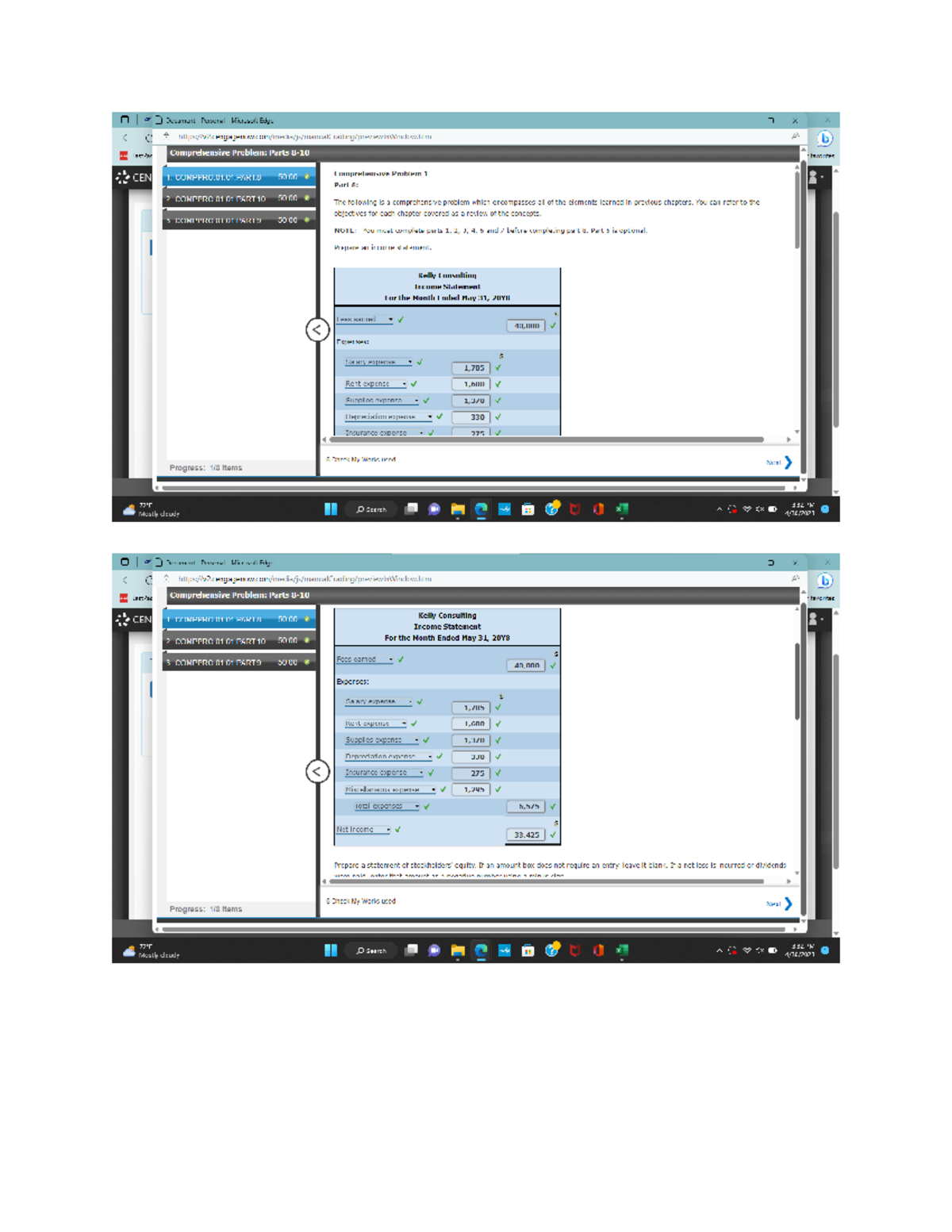 Acc-201 Comprehensive Problems: Solutions for Problems 8 to 10 - Studocu