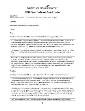 DAT 205 Module 4-2 Assignment The Data Analytics Lifecycle - DAT 205 ...