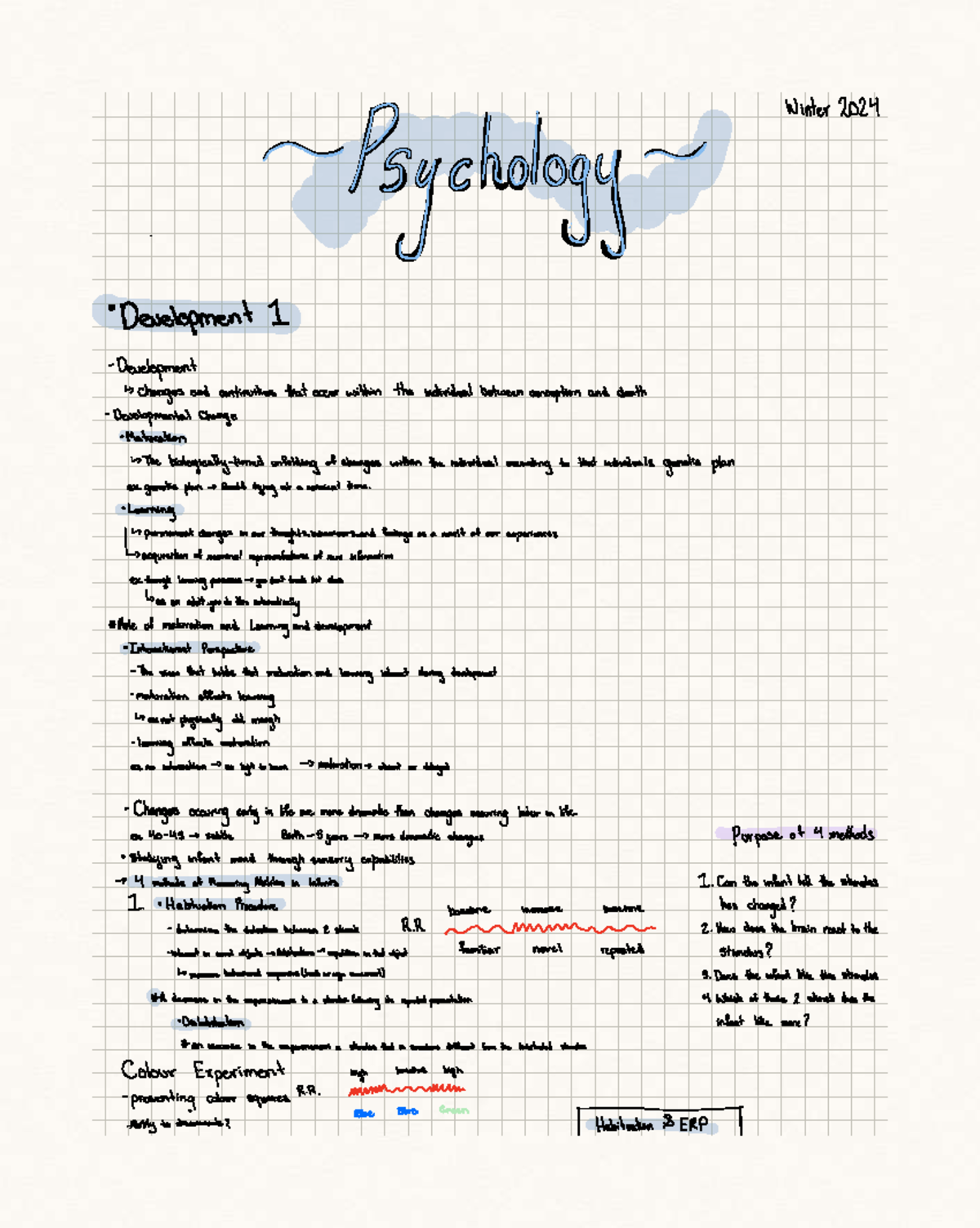 Psych 1XX3 - Developmental Changes from Conception to Death - Studocu