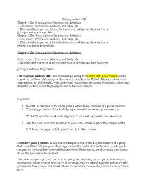 Introduction to International Relations Flashcards Quizlet - Introduction to International ...