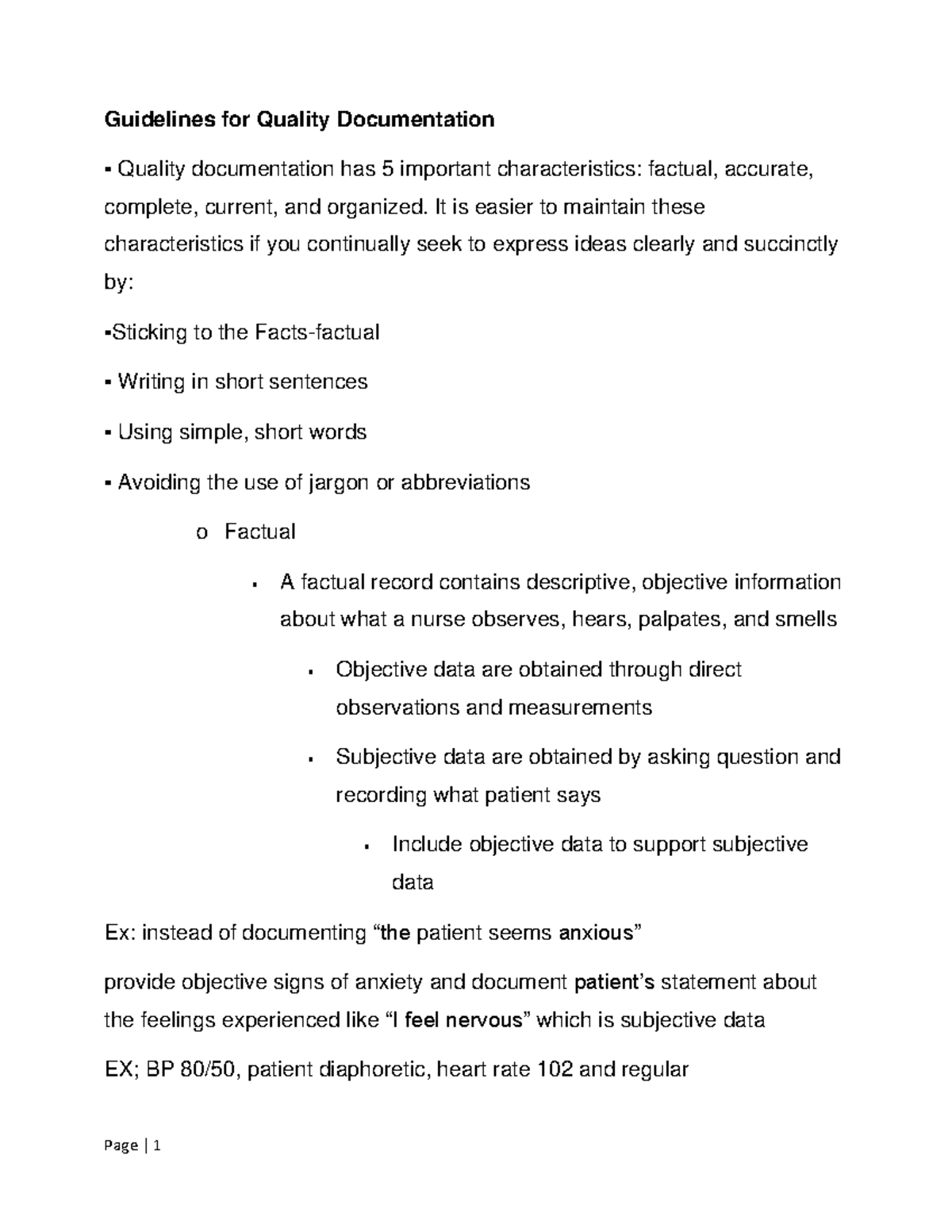 Guidelines for Quality Documentation - It is easier to maintain these ...