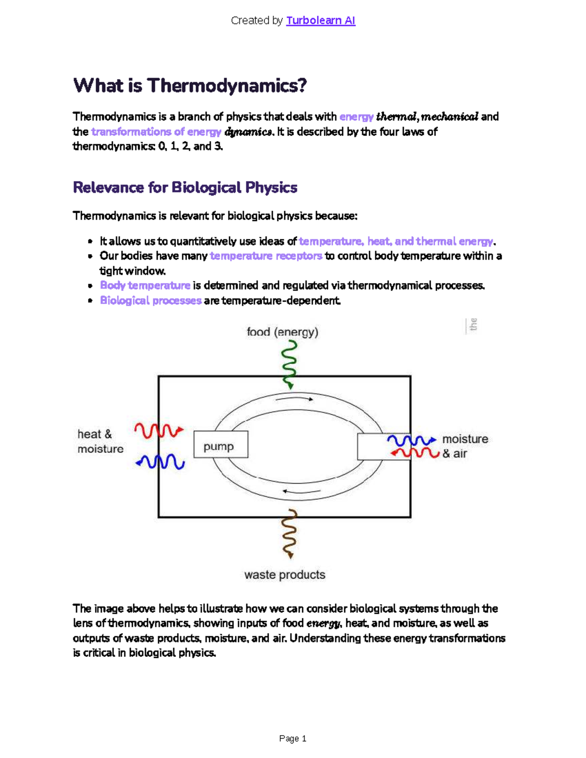 Thermodynamics PART 1 - Lecture Notes on Energy and Heat Transfer - Studocu