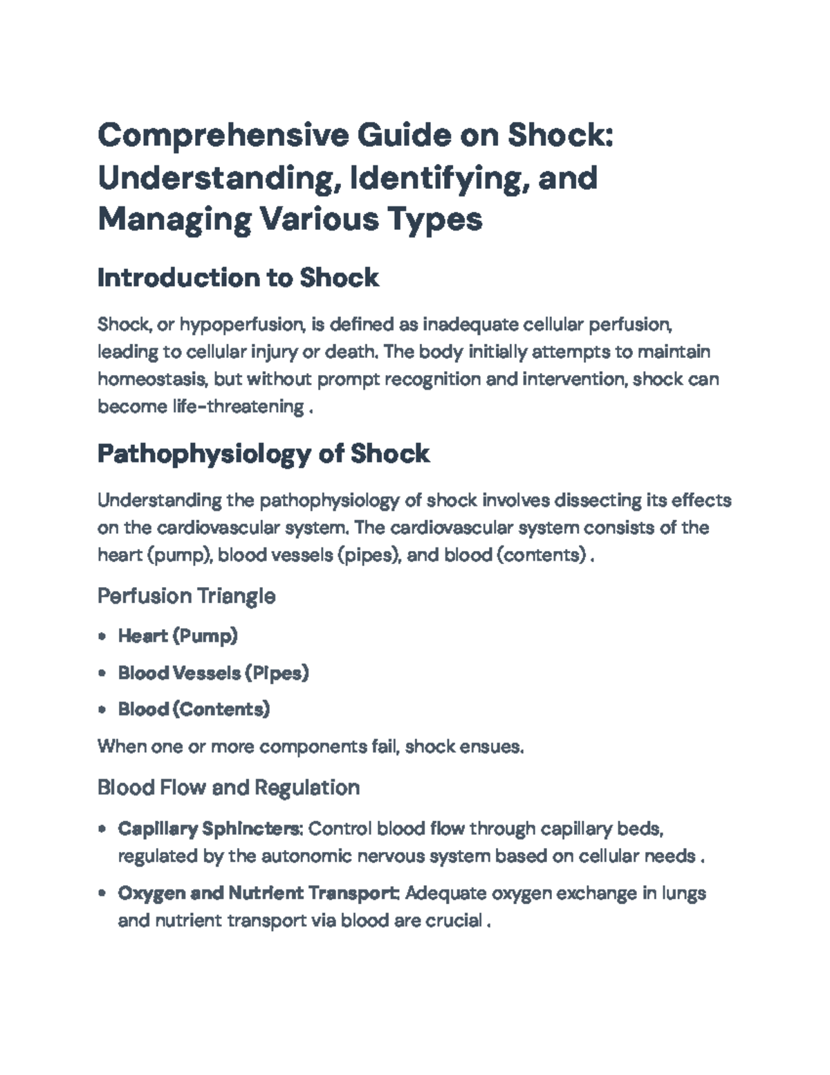 Comprehensive Guide to Shock Management: Types, Causes & Treatment ...