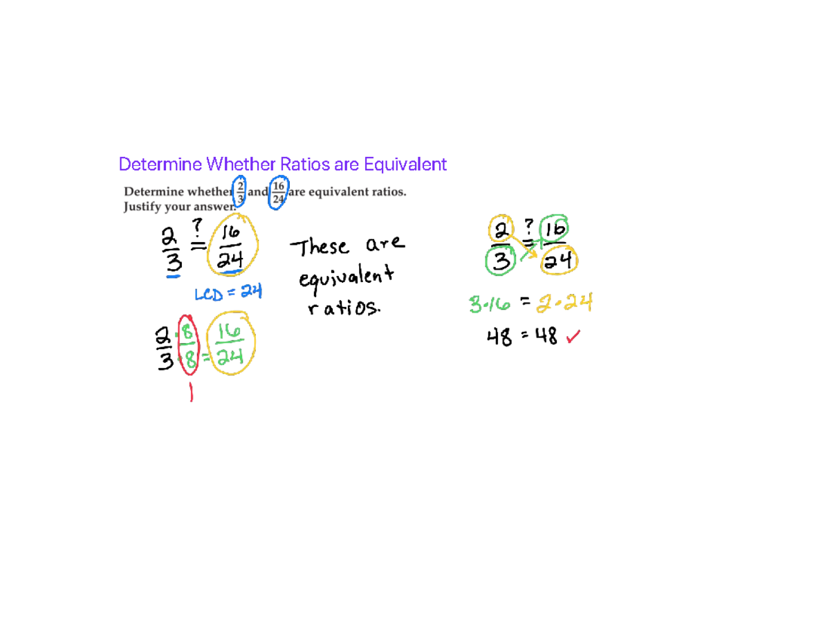 Ratios and Proportions: Lesson 2.6 Overview and Applications - MTH120 ...