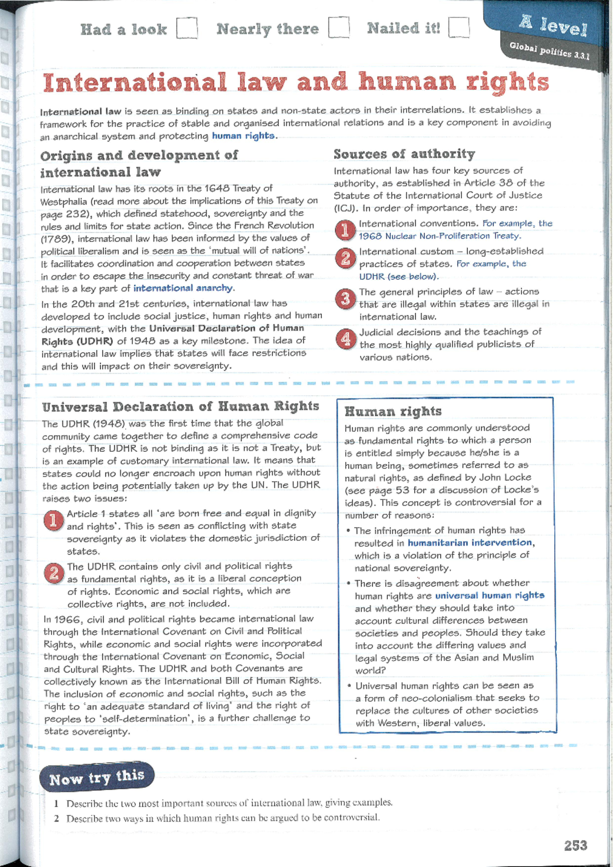 Politics Revision Guide: International Law & Human Rights (A Level ...