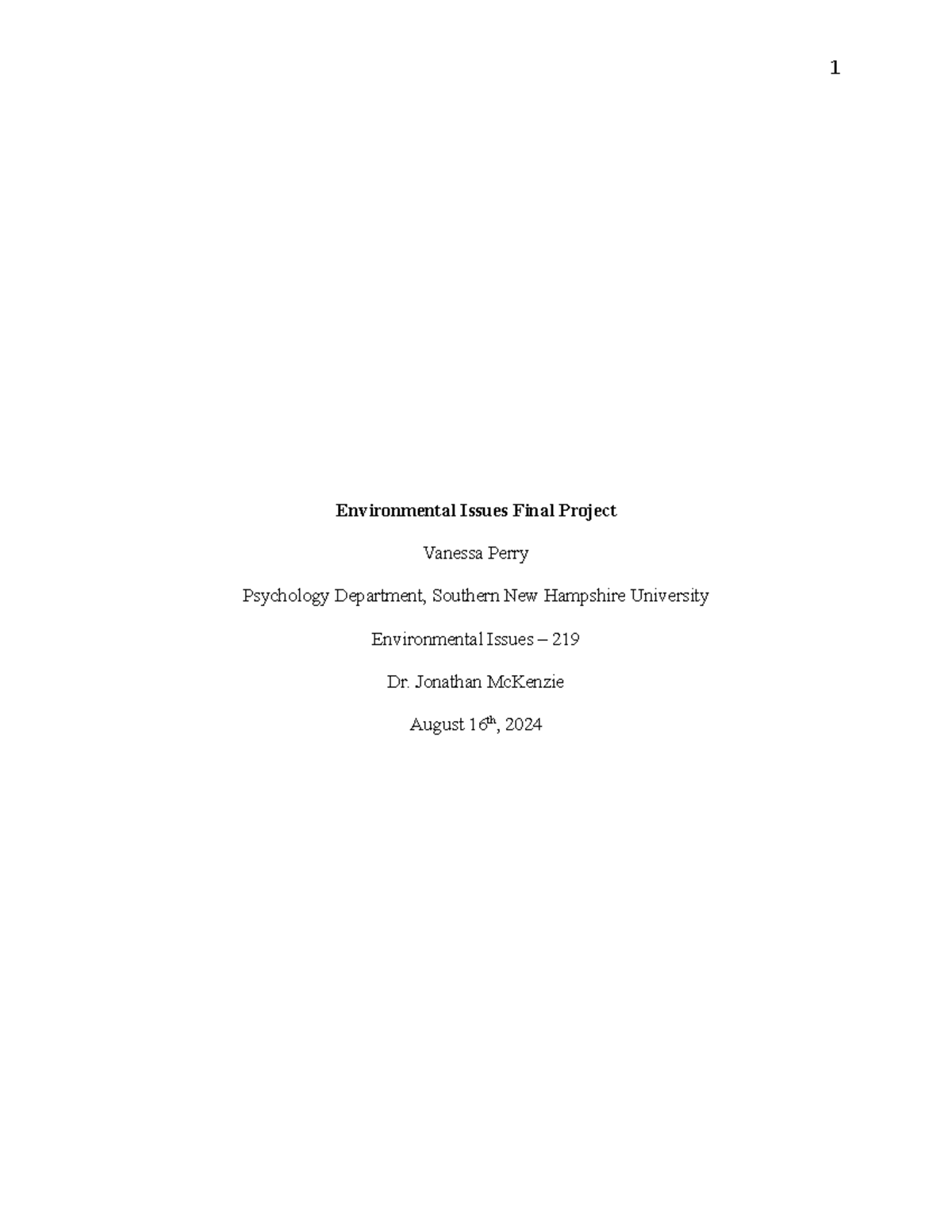 Environmental Issues Final Project - Environmental Issues Final Project ...