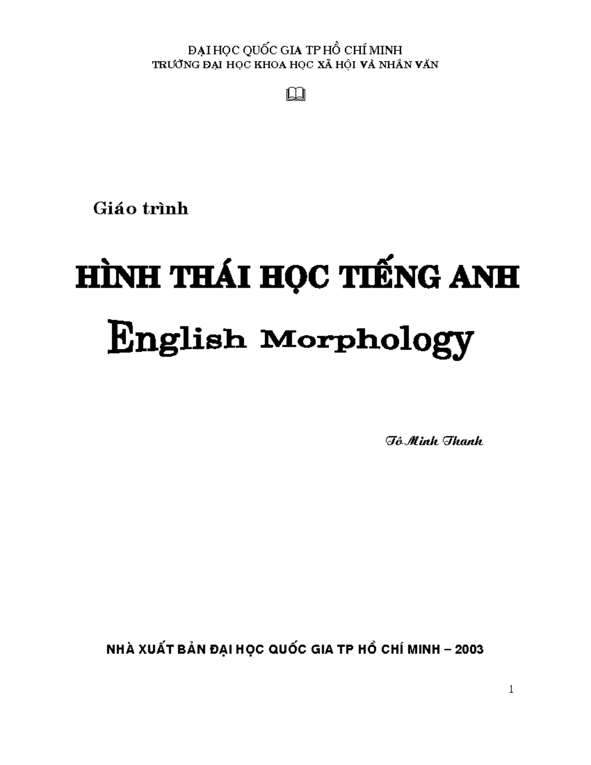 English Morphology: A Comprehensive Study Guide (ENG 101) - Studocu