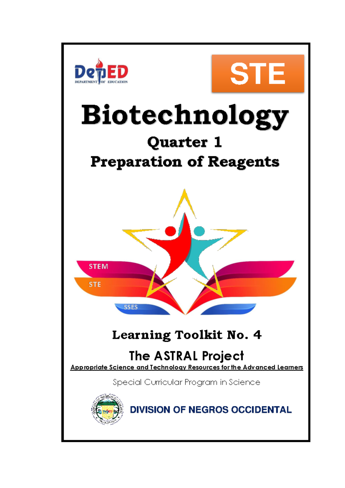 Biotechnology Q1 Learning Toolkit: Reagent Preparation Insights - Studocu