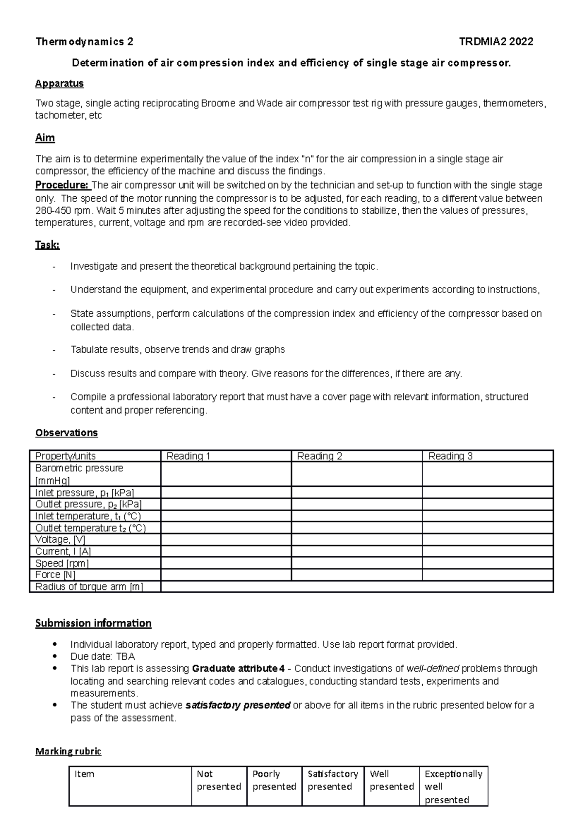 Determining Compression Index & Efficiency: Lab Report for TRDMIA2 ...