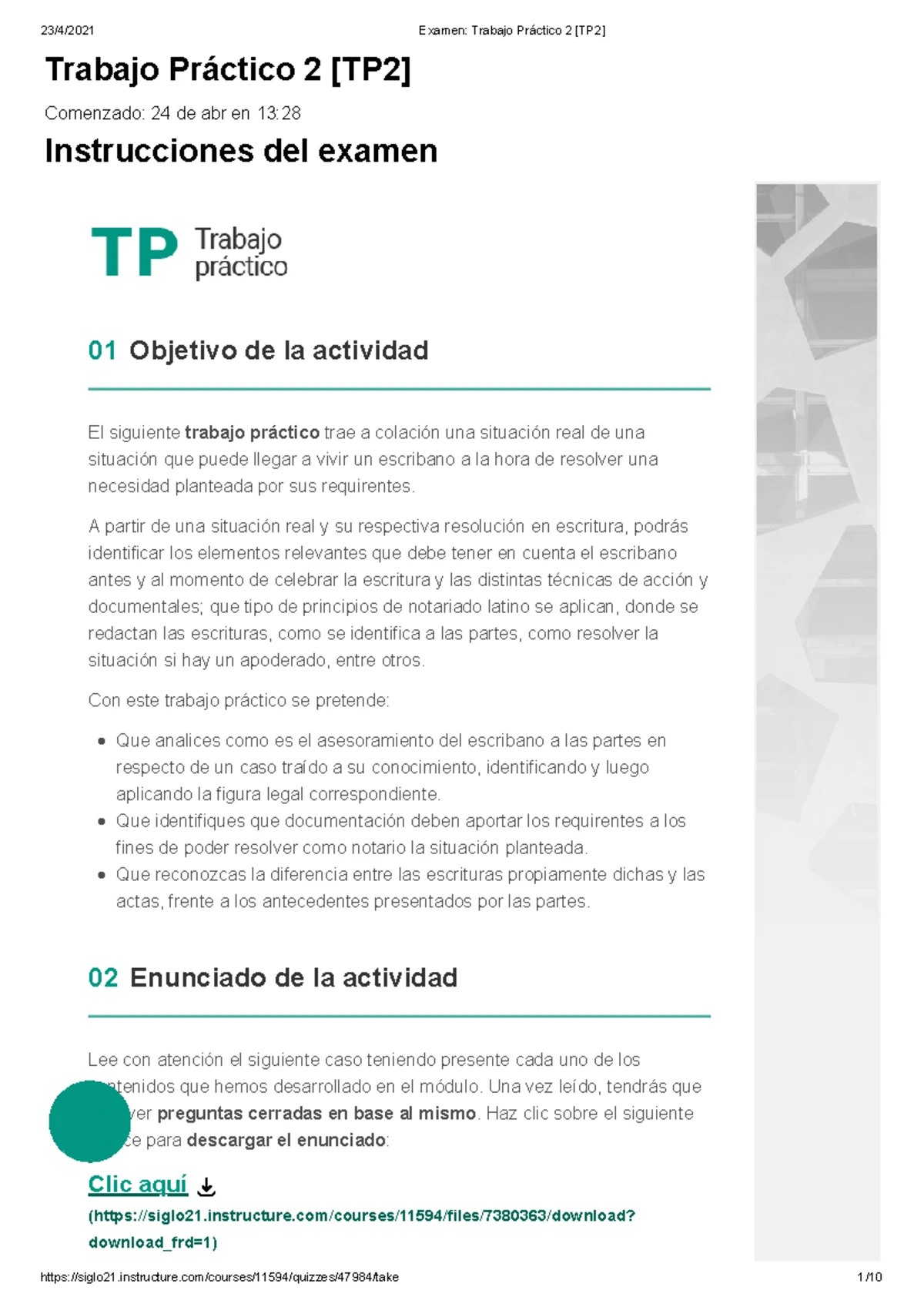 TP2 - Actividad sobre la vida laboral y problemas de José Lure - Studocu
