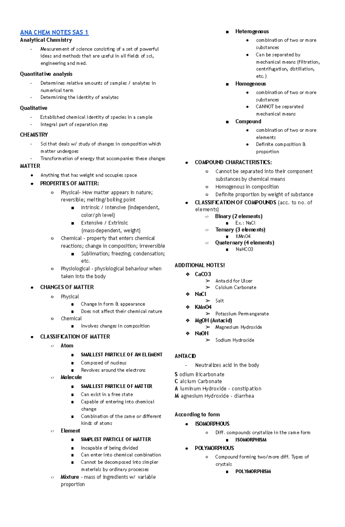 Anachem-Notes-SAS - ANCHEM NOTES/TRANSES - ANA CHEM NOTES SAS 1 ...