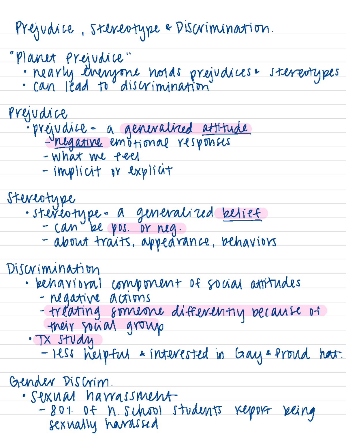 Social Psychology (SOP 3004) — Prejudice, Stereotypes, and ...