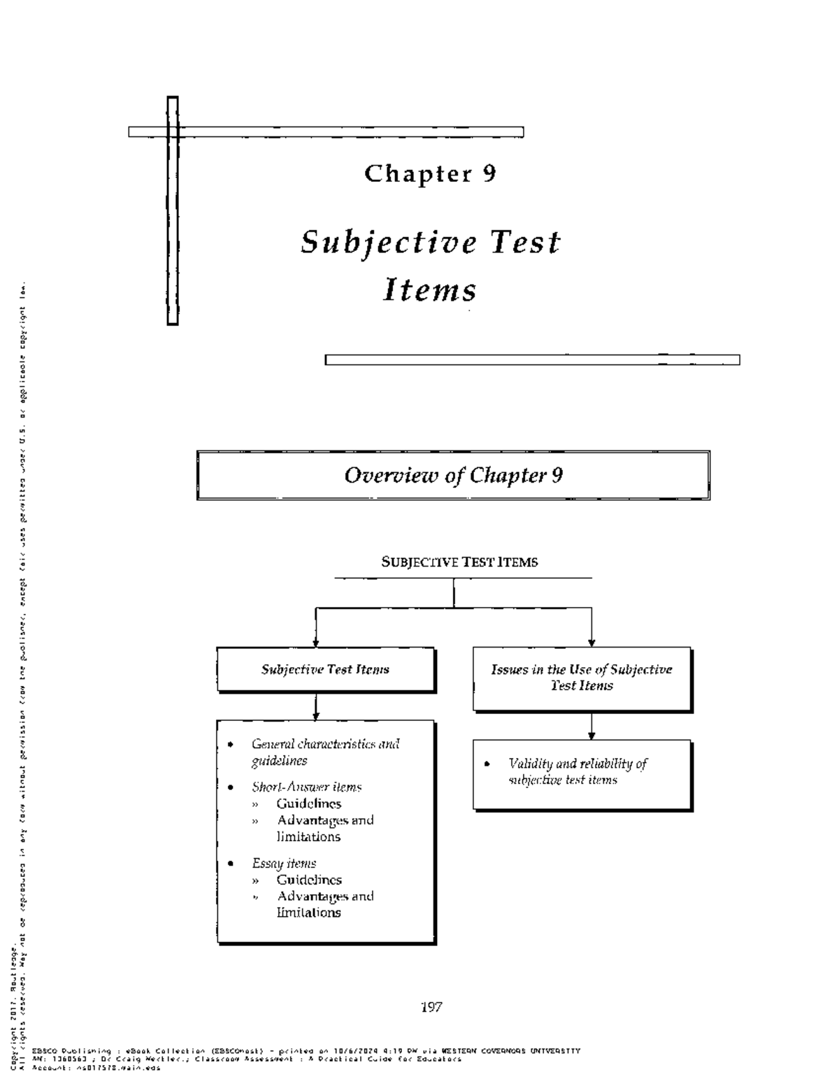 Assessment Guidelines for Subjective Test Items in Classrooms - Studocu