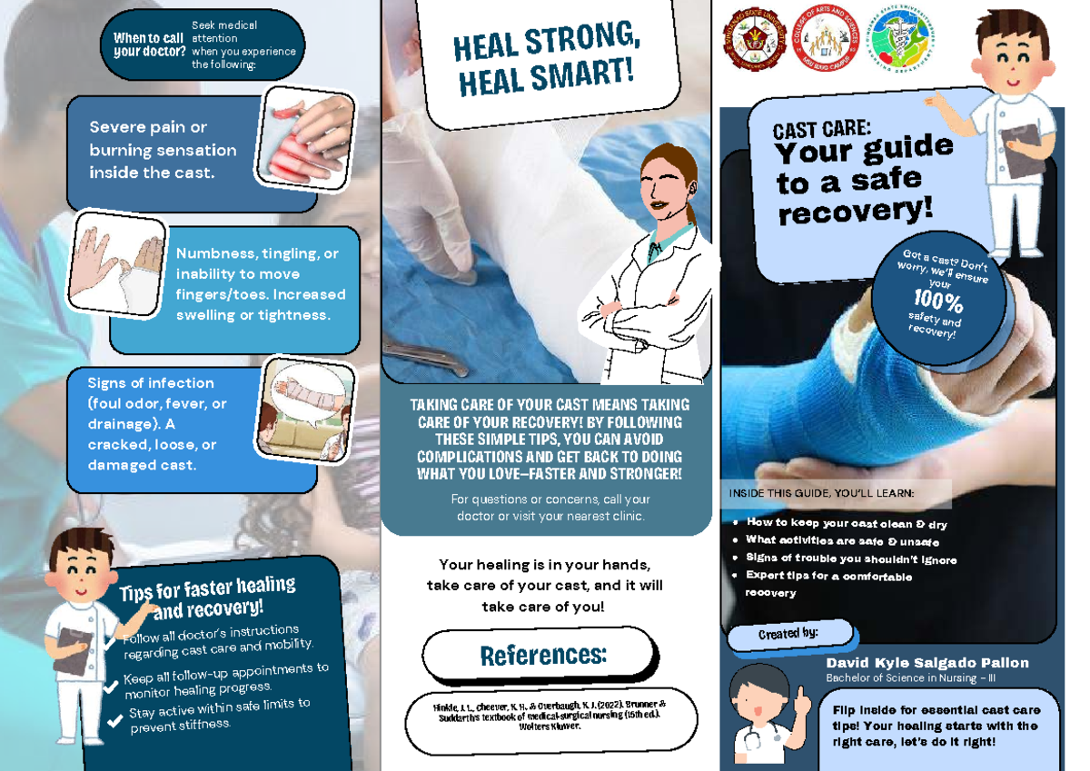 Cast Care Guide: When to Call Your Doctor for Help - Studocu