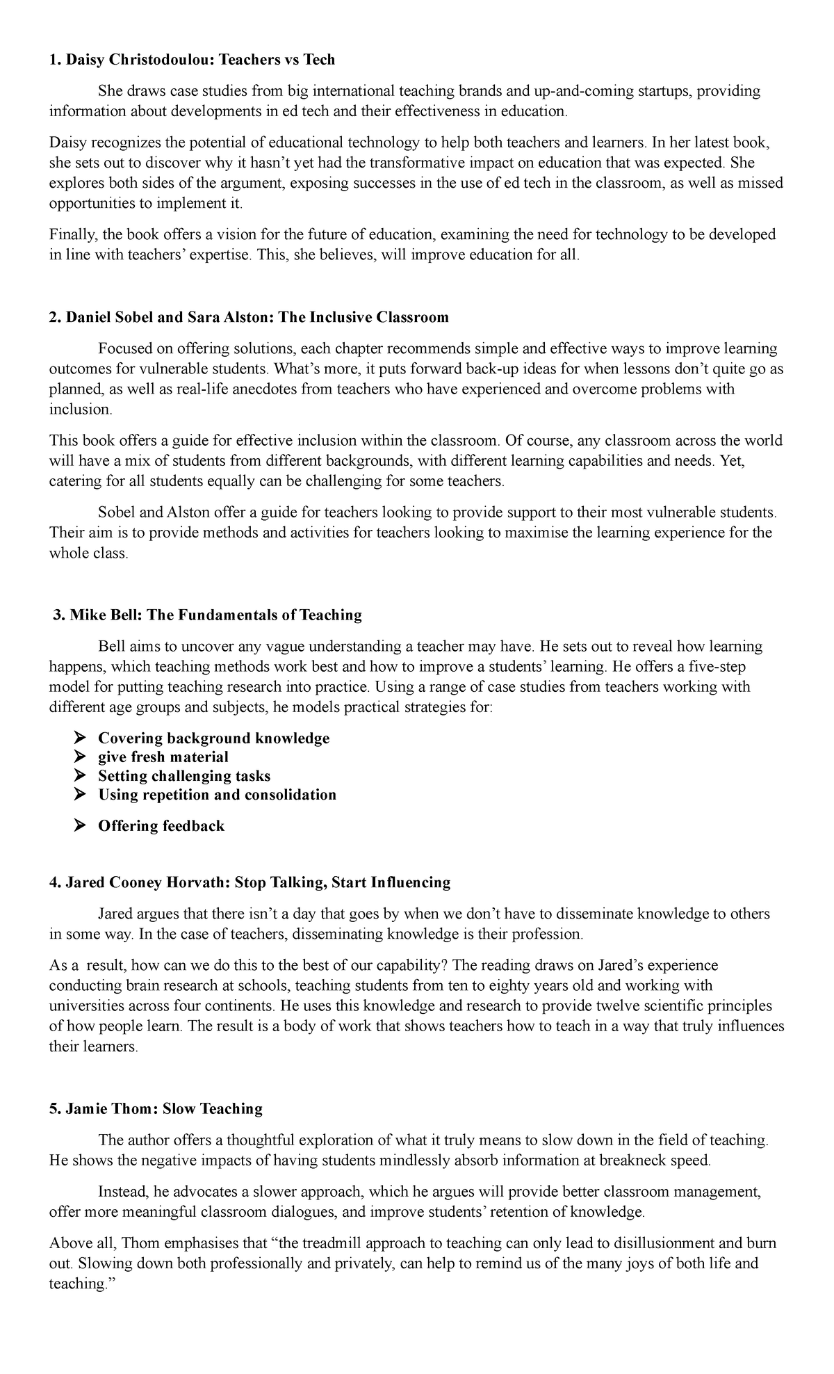 Professional Reading: Essential Insights for Educators (EDU 101) - Studocu