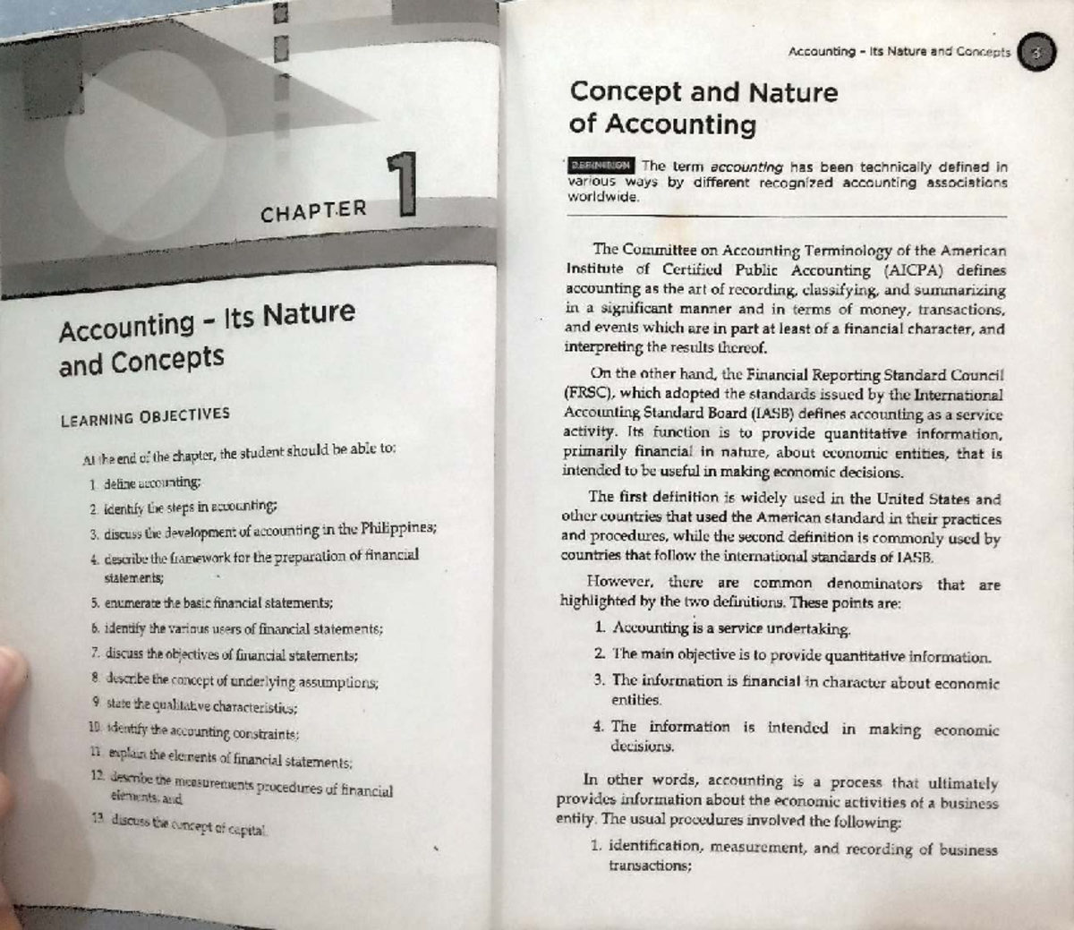 FAR 101: Accounting Concepts and Nature - Chapter 1 Overview - Studocu