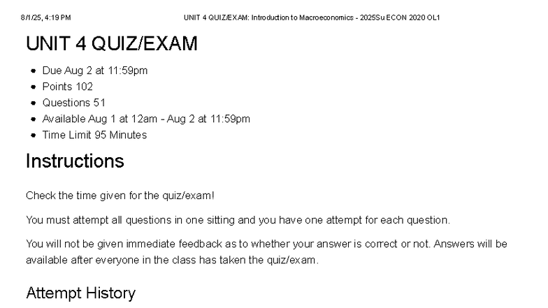 UNIT 4 QUIZ: Introduction to Macroeconomics - 2025Su ECON 2020 OL1 ...