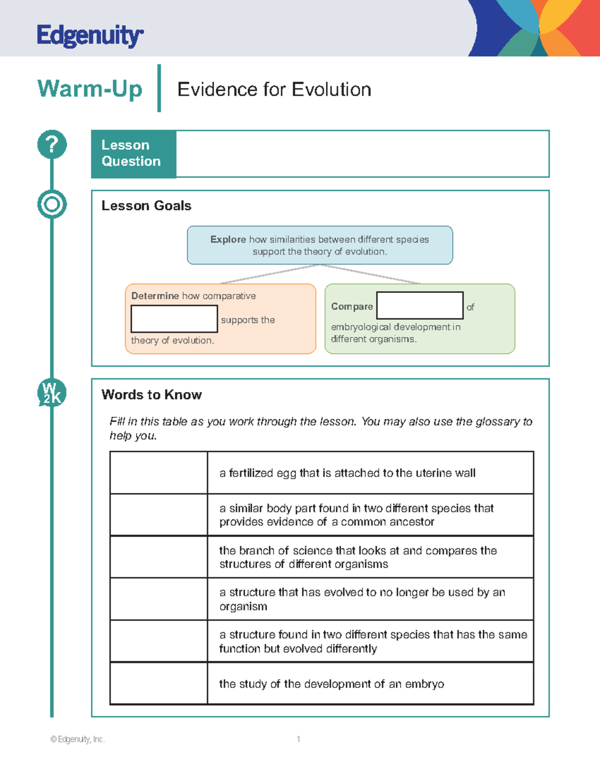 Annotated-Evidence%20Evolution%20Guided%20Notes-1 - Warm-Up Evidence ...