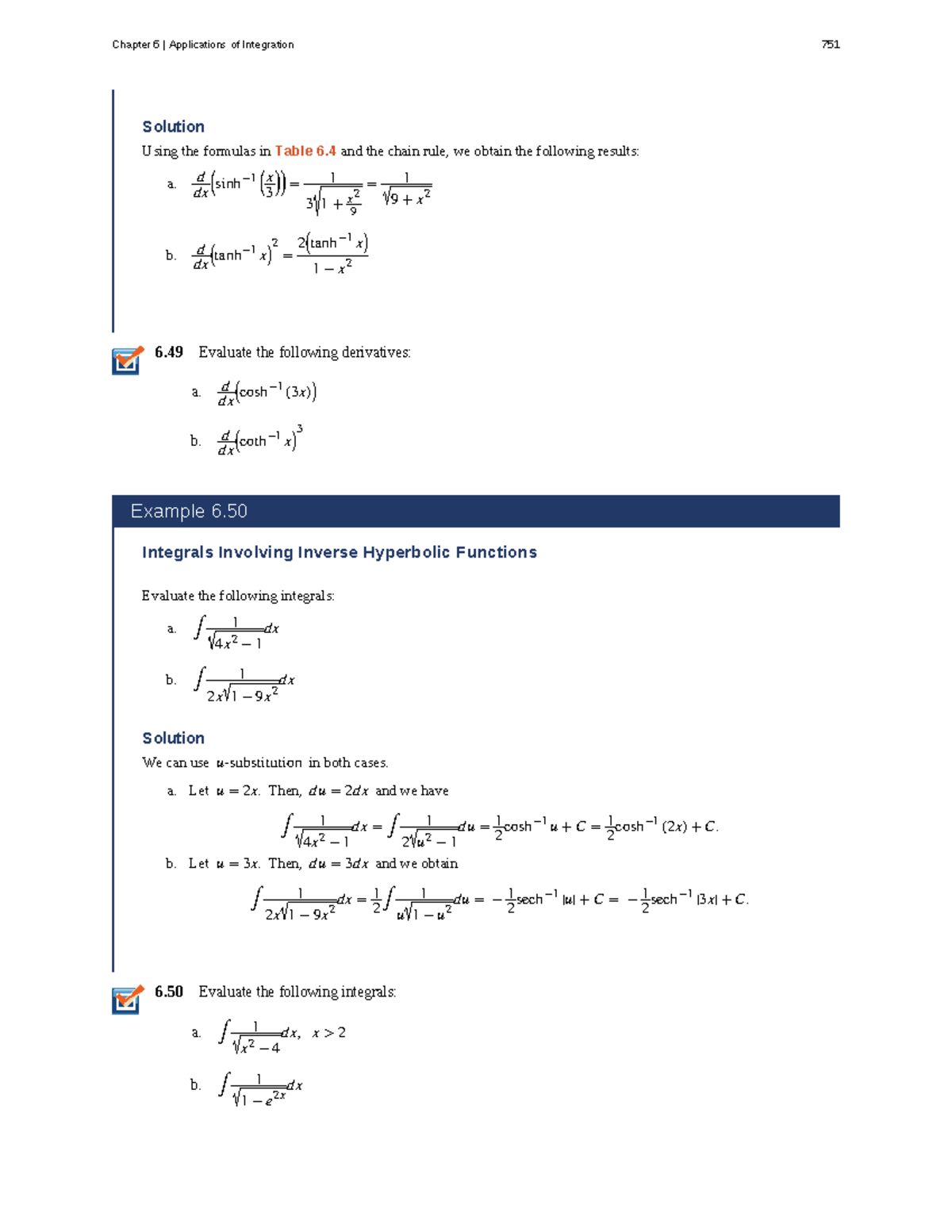 Chapter 6: Applications of Integration Solutions - Calculus 751 - Studocu